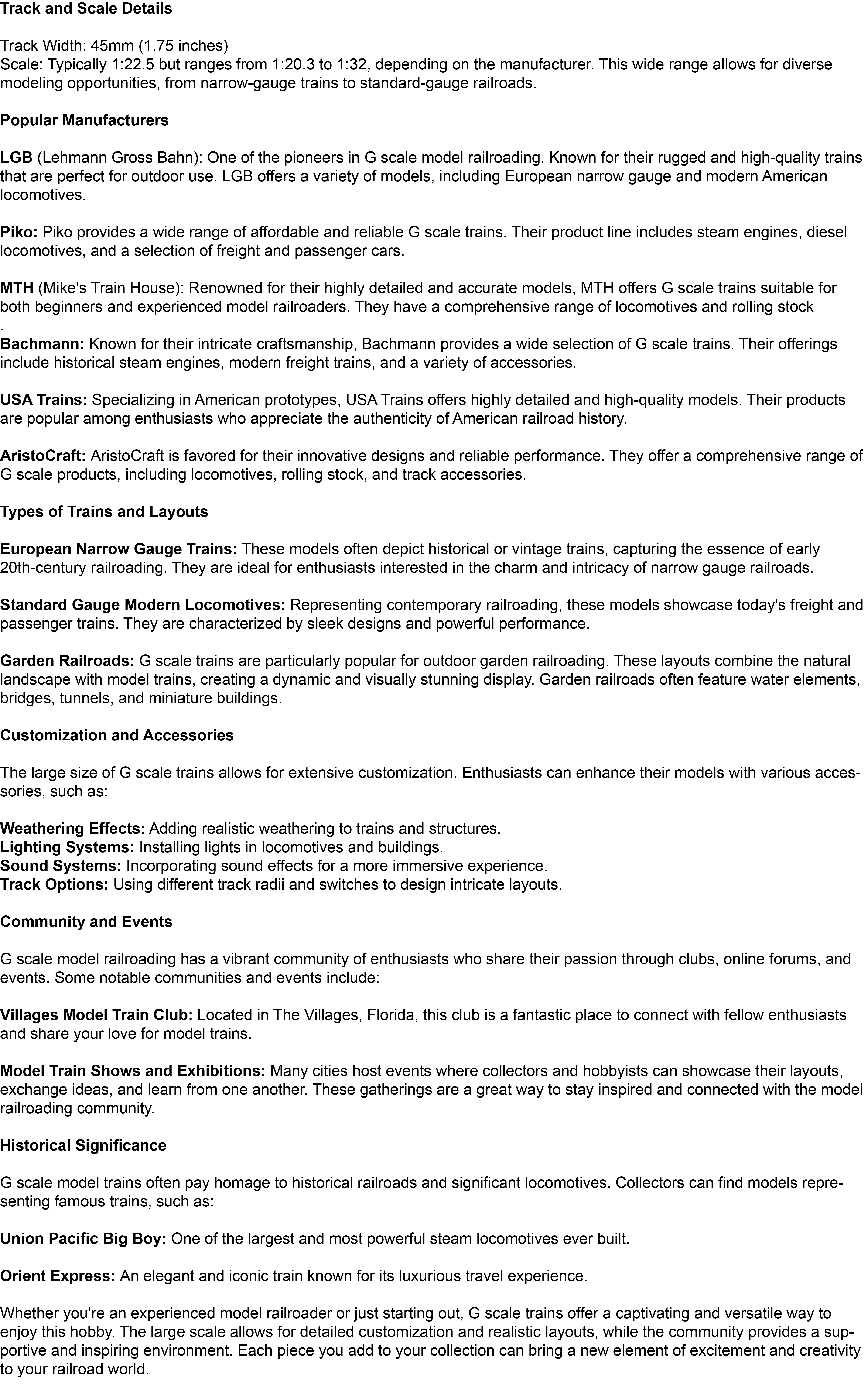 G Scale: The Villages Model Train Club